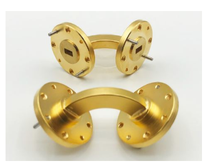 Precision Millimeterwave WR-22, 90° H Plane Waveguide Bend | Q-Band ...